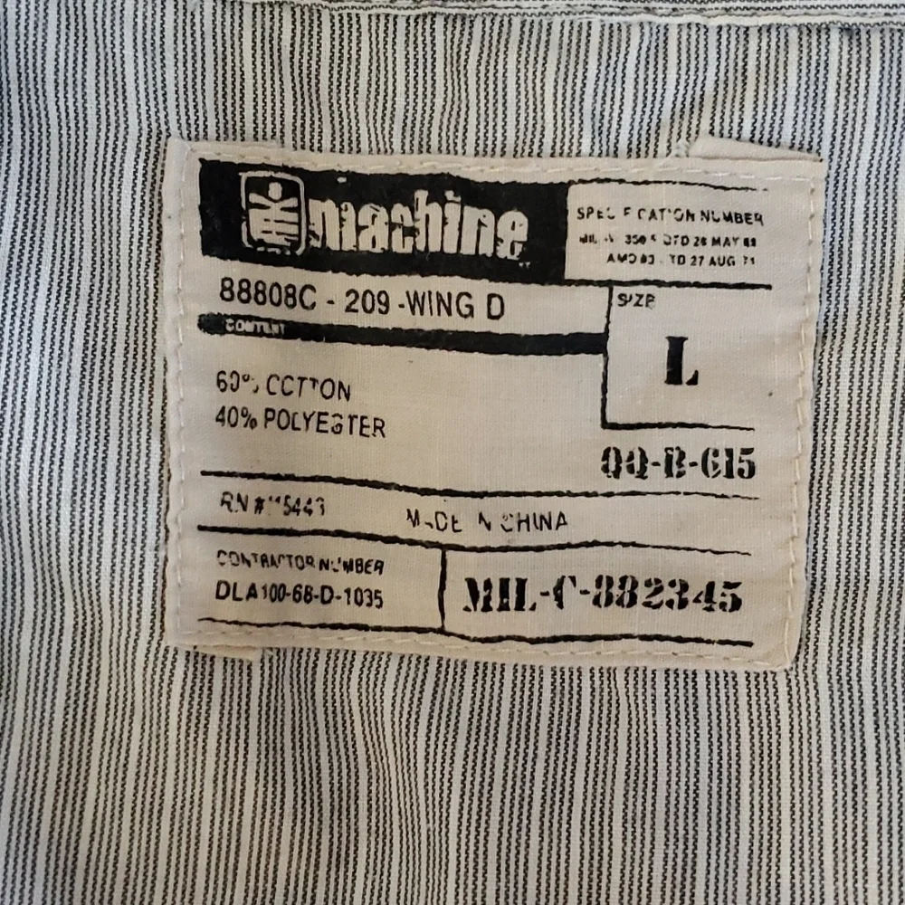 Machine | Shirts | Machine Mens Pinstripe Button Down Graywhite Dress ...